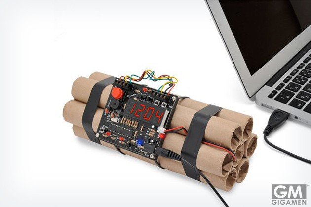 時限爆弾型・目覚まし時計 l カットする配線を間違えると爆発！？時限爆弾型目覚まし時計ですっきりお目覚め | GIGAMEN ギガメン